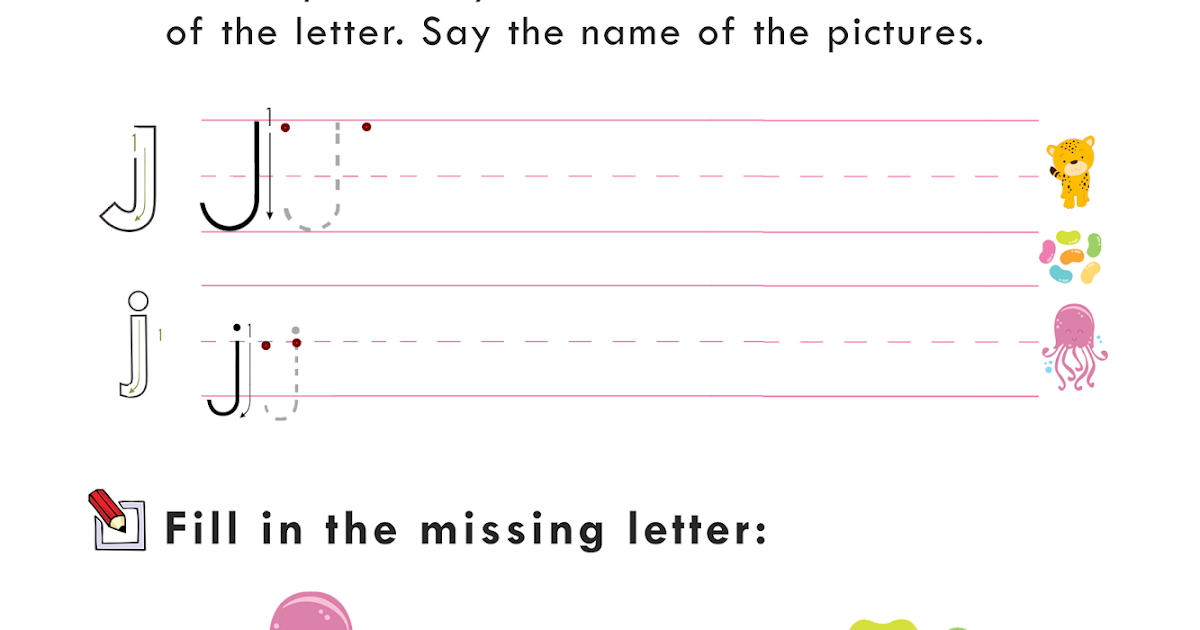 Activity Worksheet -2 Letter J
