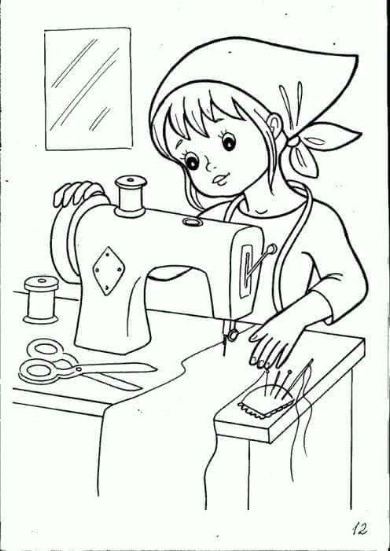 Colorear oficios y profesiones - 1000 dibujos