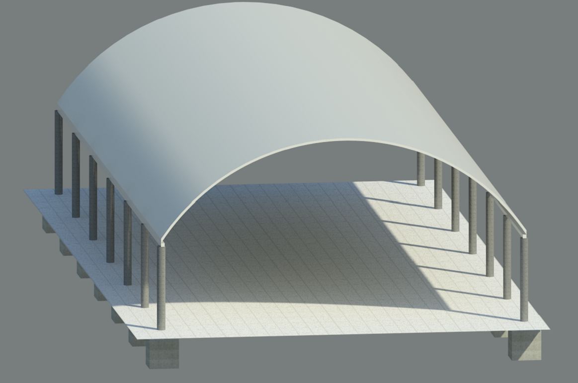 PROGRAMASYMAS: Diseño de arco techo, con revit.