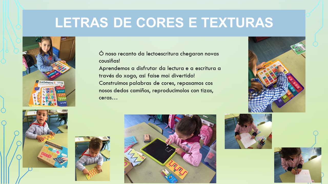 CRA de DODRO: LETRAS DE CORES E TEXTURAS