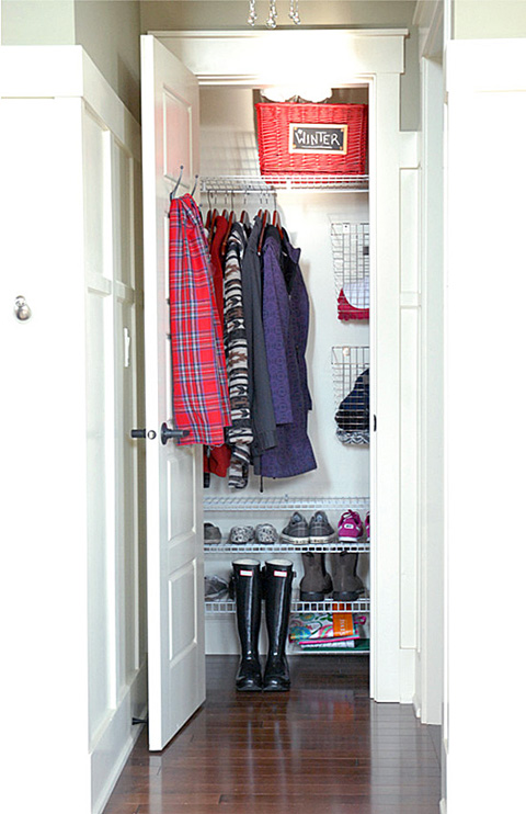IHeart Organizing: UHeart Organizing: An Organized Coat Closet