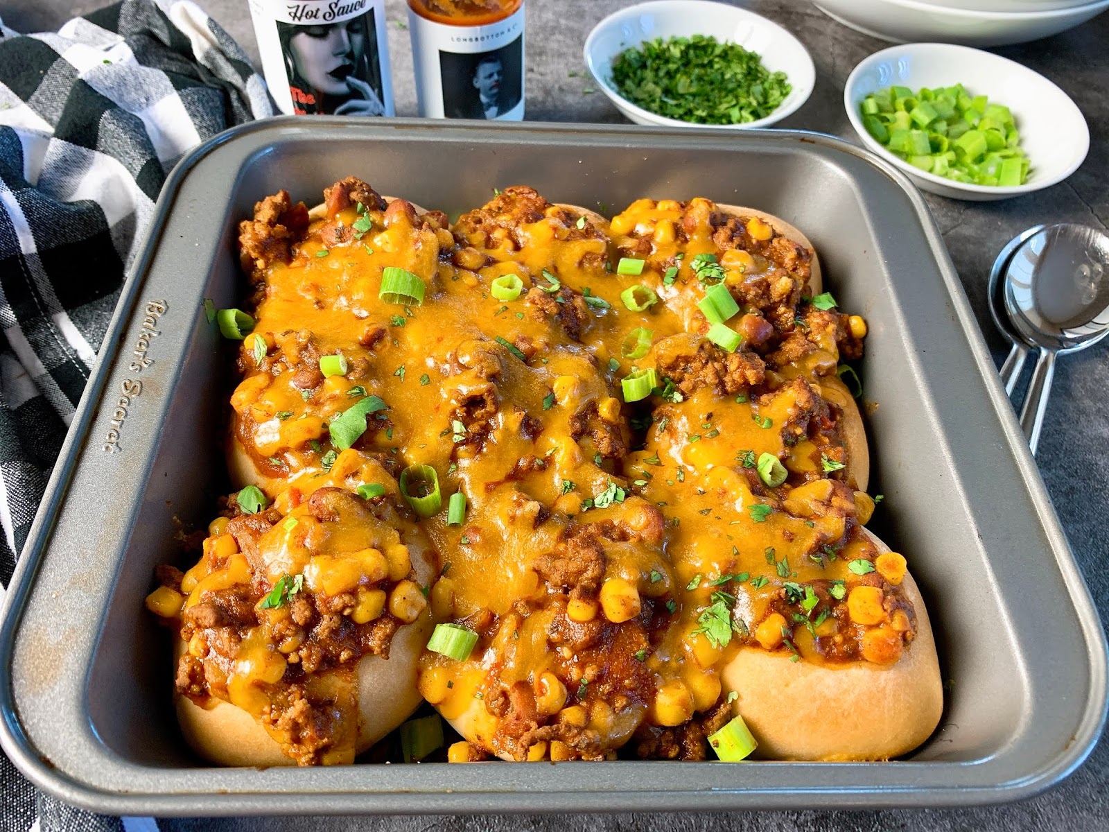 Beef and Bean Chili in Fresh-Baked Dinner Rolls