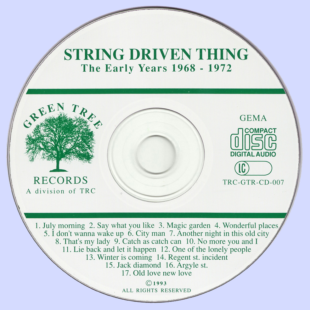 Plain and Fancy: String Driven Thing - The Early Years (1968-72 uk ...