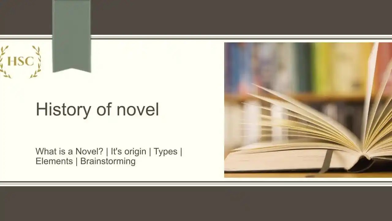 History of the novel | Its Types | Elements | Brainstorming Class 12 ...
