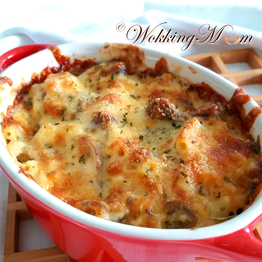 Let's get Wokking!: Macaroni with Mushroom and Cheese | Singapore Food ...