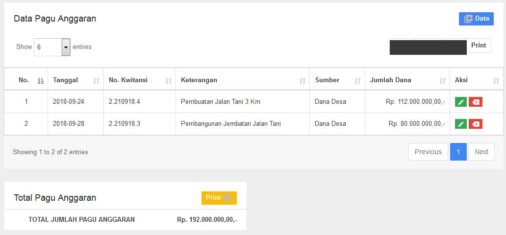 Source Code Sistem Informasi Pengelolaan Keuangan Kas Desa