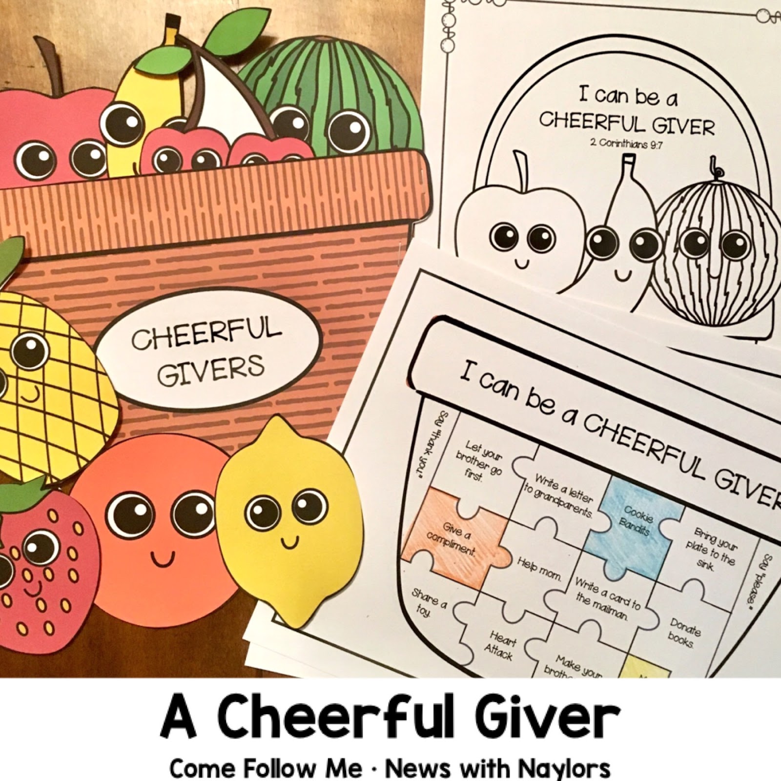 A Cheerful Giver - September Come Follow Me