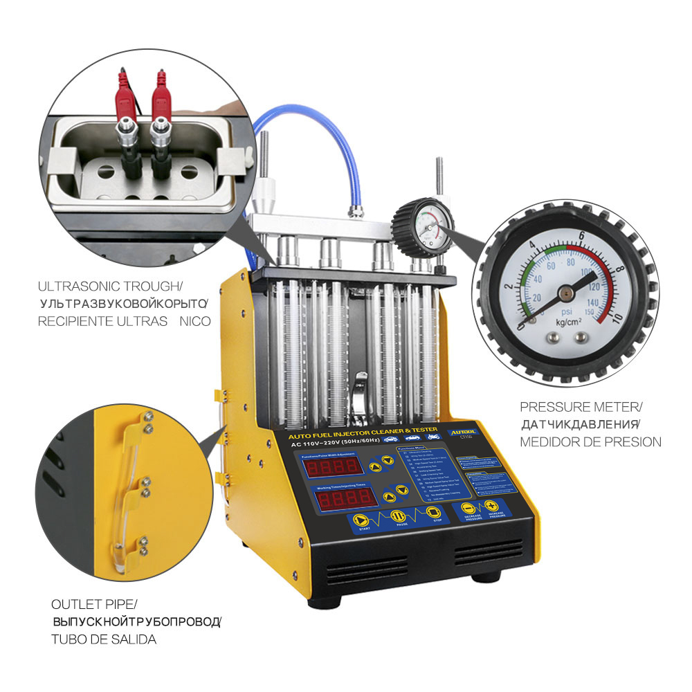 SSNA AUTO TOOLS: Injector Cleaning and Testing Machine