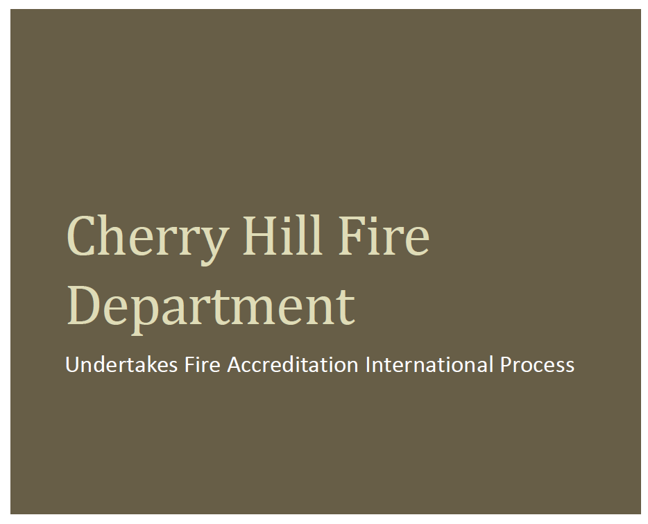 Cherry Hill News & Information: Cherry Hill Fire Department Undertakes ...