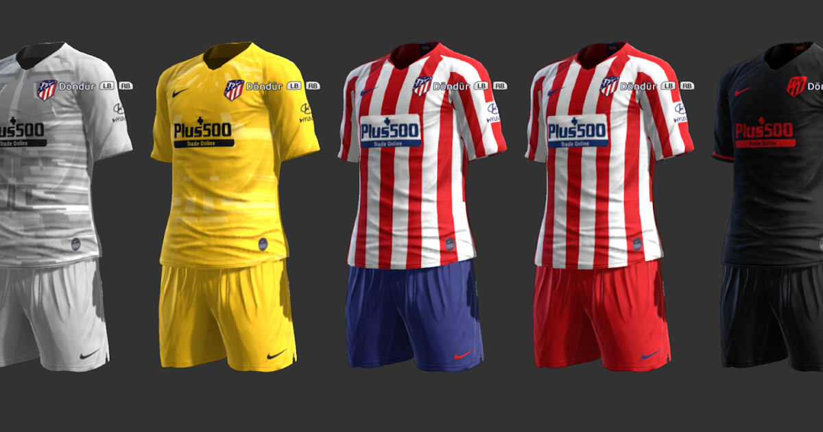 PES 2013 Atletico Madrid Full Kits 2019-2020 by AbdoLGR ~ PES PATCH ...