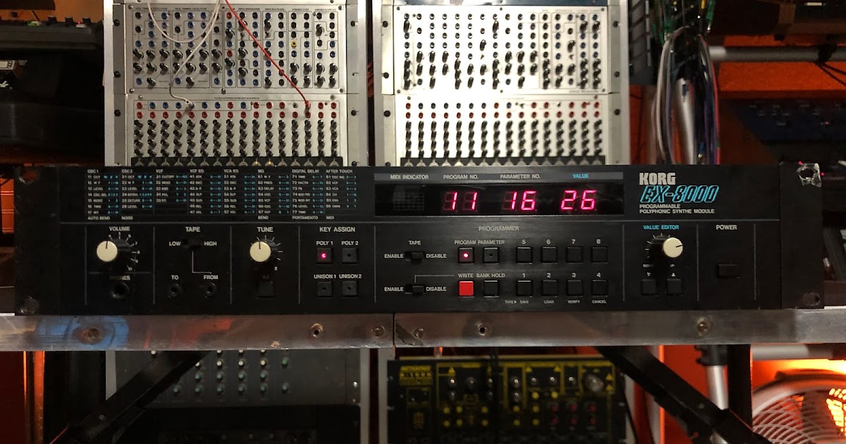 MATRIXSYNTH: Korg EX-8000 Digital / Analog Hybrid Synth SN 004029