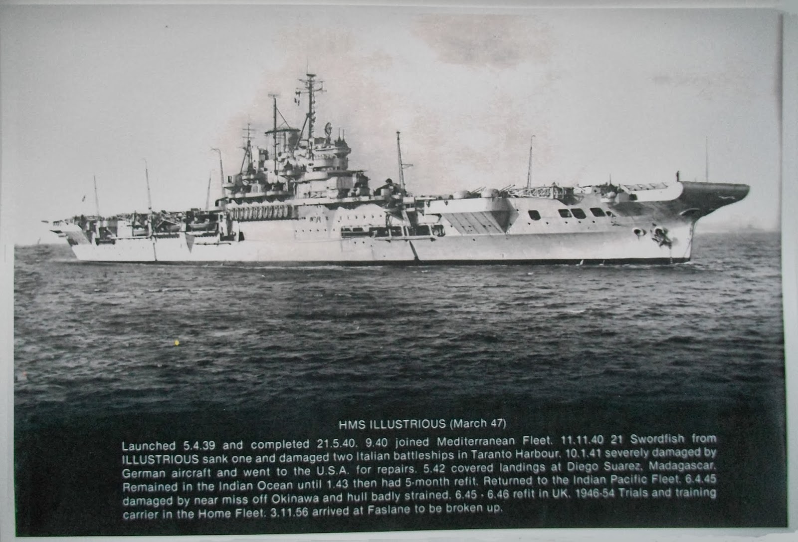 WW2 - The Second World War: HMS Illustrious (R87) during WW2