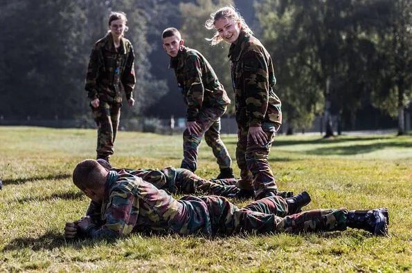 Crown Princess Elisabeth started a military initiation training at ...