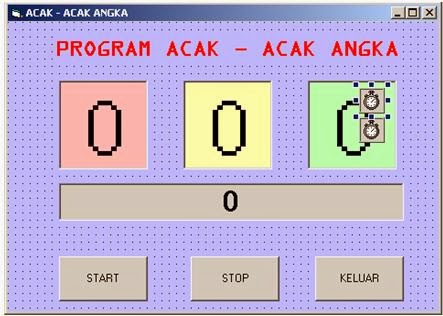 Djun-41: Membuat Program Acak-acak Angka Dengan VB 6.0