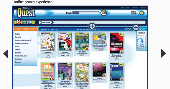 LIBM 466: Alia Hanson: Follett's Destiny Library Management System