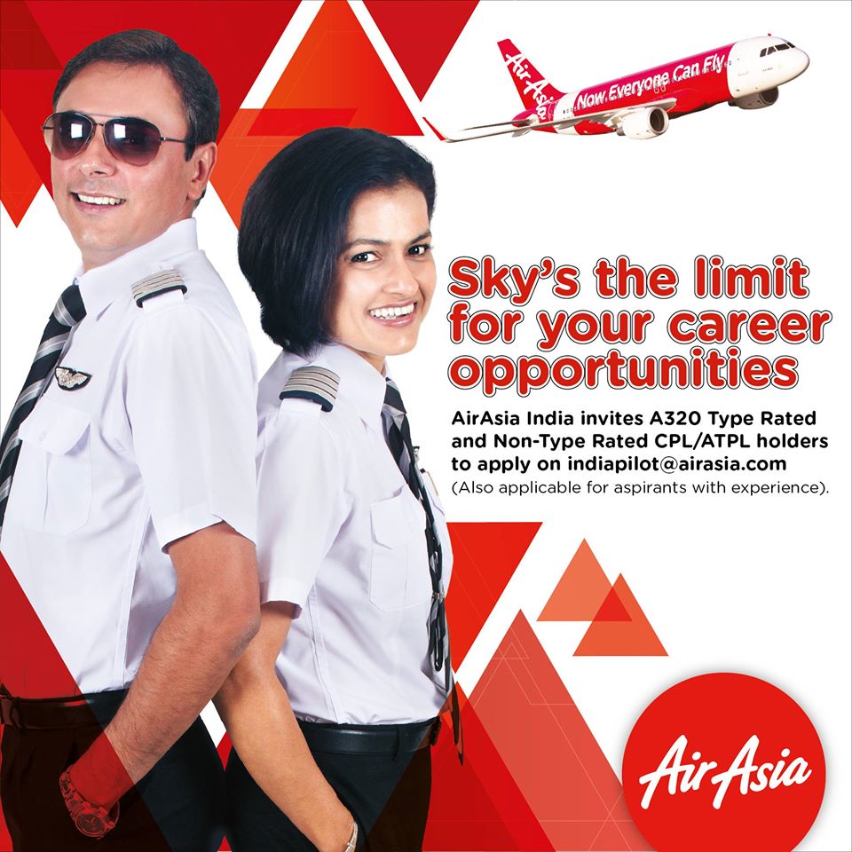 Fly Gosh: Air Asia India Pilot Recruitment - Captain/ First Officers ...