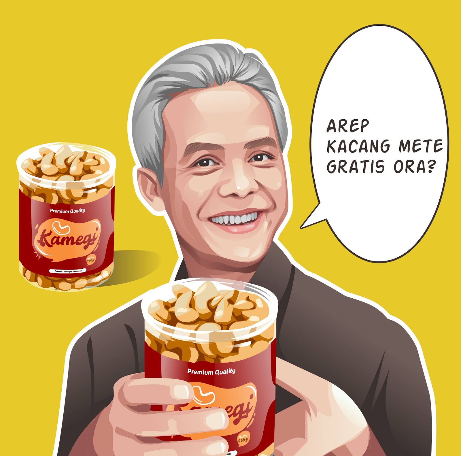 √ Membuat Vector Pak Ganjar Pranowo sedang promosi produk di Infinite ...
