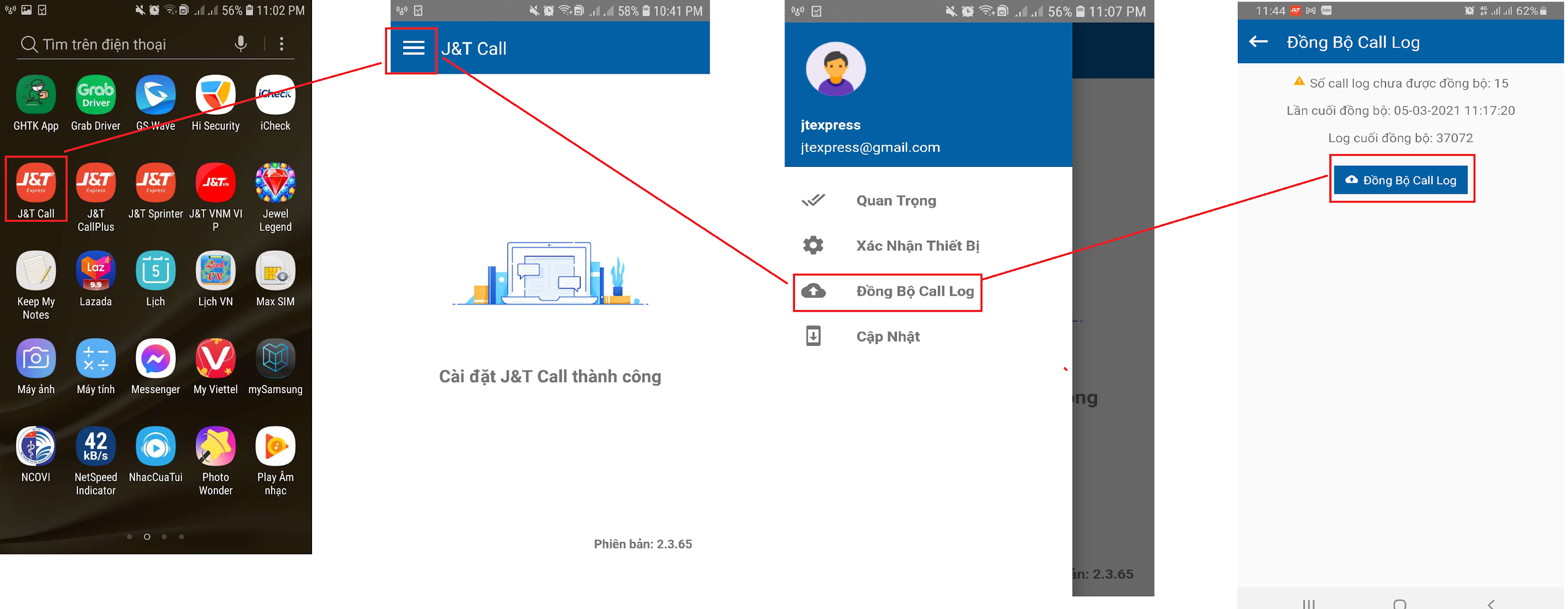 Hướng dẫn đồng bộ Callog - Shipper - BAOCNTT - Chia sẻ thủ thuật và ...