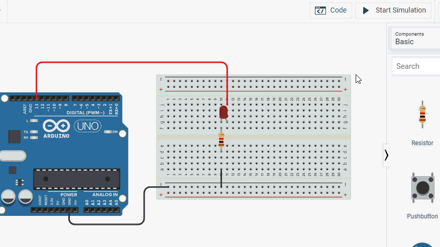 Bài 3: Dùng tinkercad.com để mô phỏng lắp mạch và lập trình Arduino cơ bản