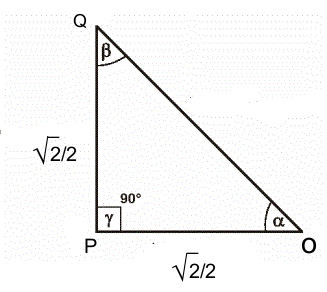 Trigonometria uazuay: Funcion del Angulo de 45 Grados