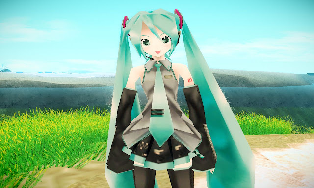 Hatsune Miku Low poly model