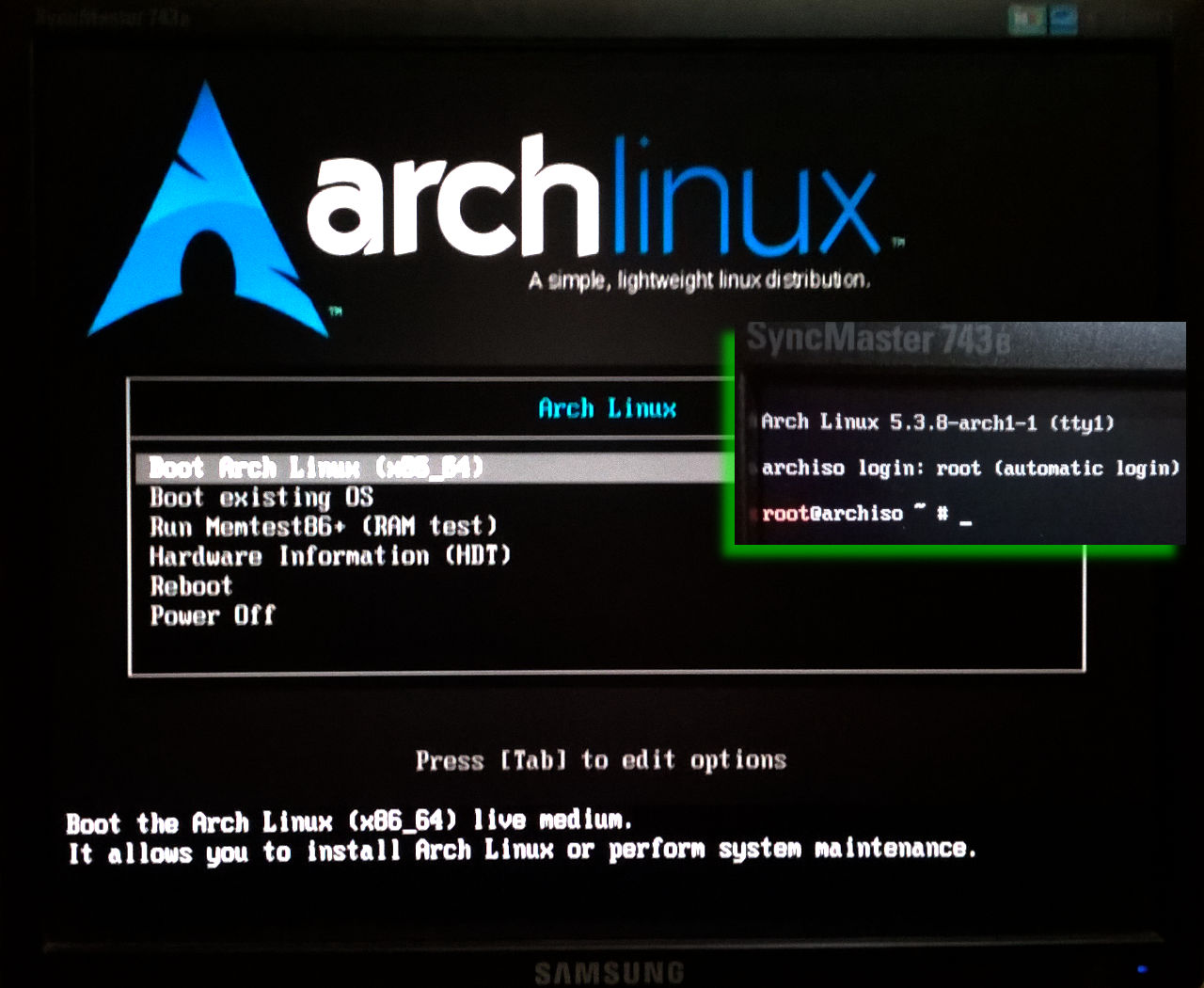 Byteria: Arch Linux com KDE Plasma (Bios-MBR)