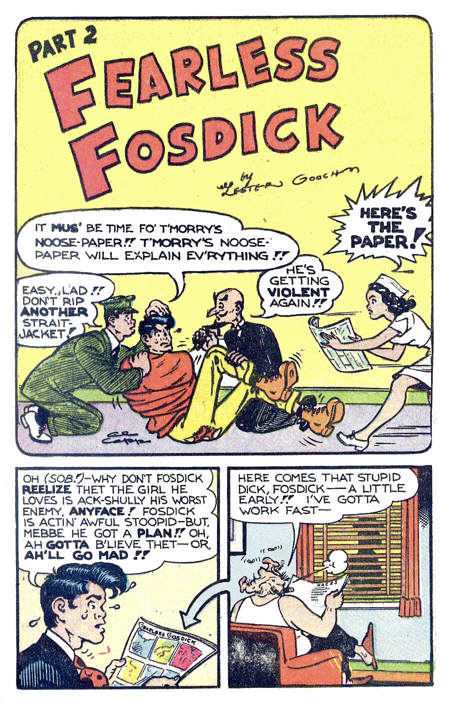 Pappy's Golden Age Comics Blogzine: Number 2500: Fearless Fosdick and ...
