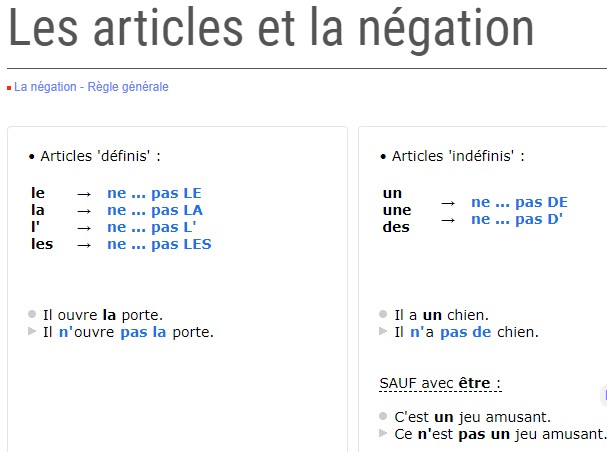 Le blog de FLE de madame Lourido: Les articles définis et indéfinis et ...