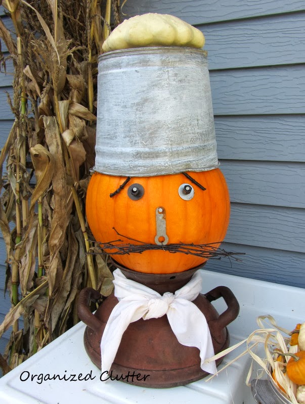 How I Made A Pumpkin Into Chef Junk Boyardee - Organized Clutter