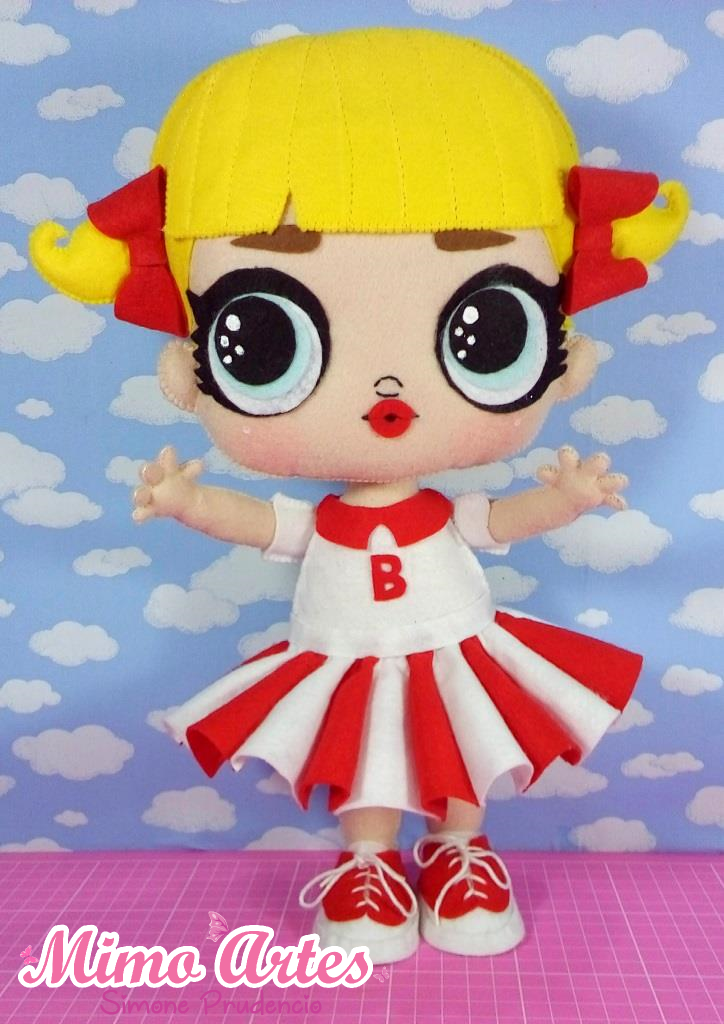 Mimo Artes: Lol Surprise de Feltro - Cheer Captain - PAP Completo