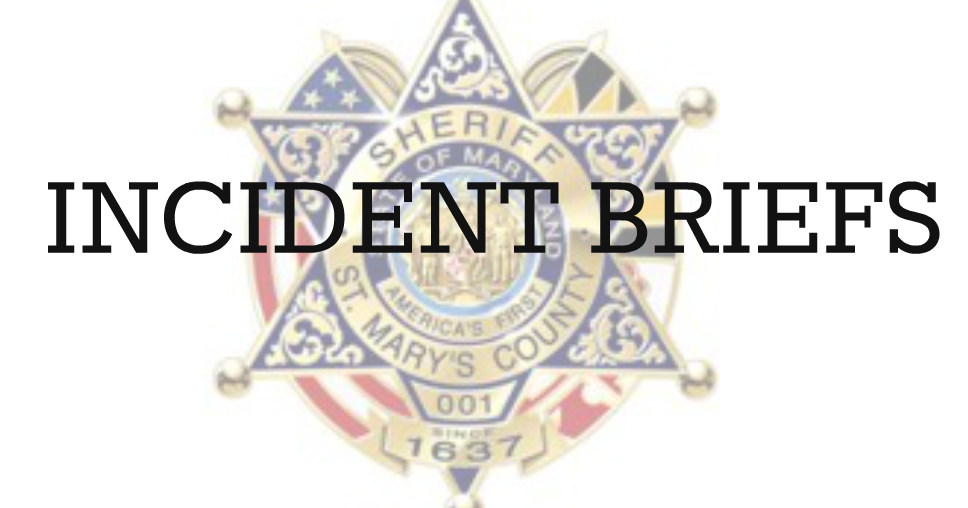 St. Mary's County Sheriff's Office - News: Incident Briefs – 3-27-2017 ...