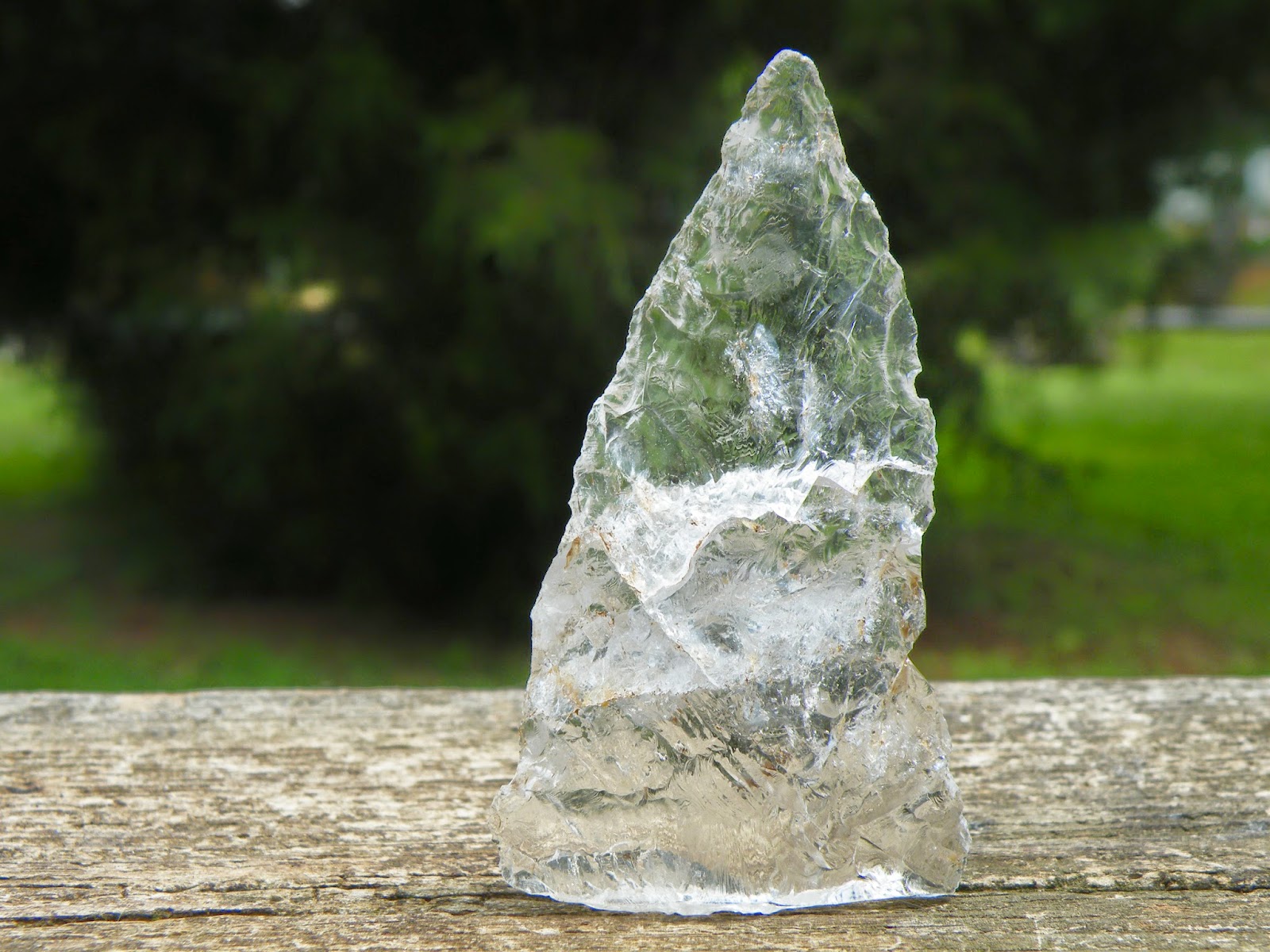 Portable Rock Art and Figure Stones - Eoliths: Rare clear quartz tool finds