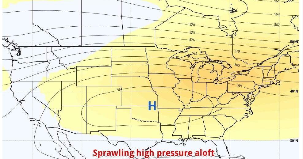 MWN Blog: Summer high pressure ridge to take hold, bring very hot ...