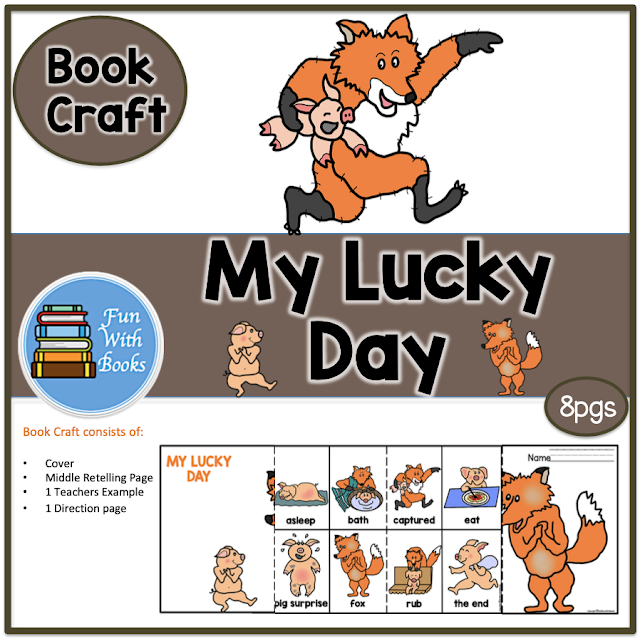 MY LUCKY DAY BOOK CRAFT ~ Book Units by Lynn