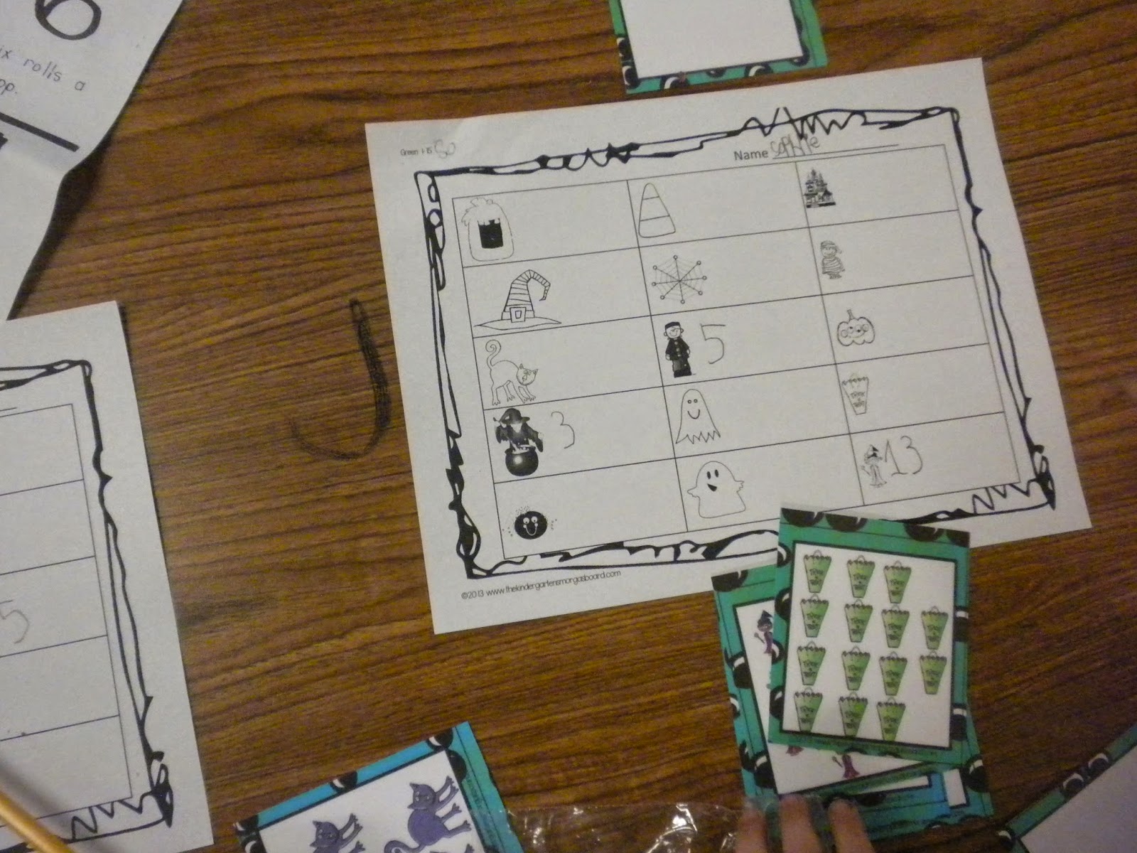 Math Tubs in Kindergarten: Halloween Math Fun!
