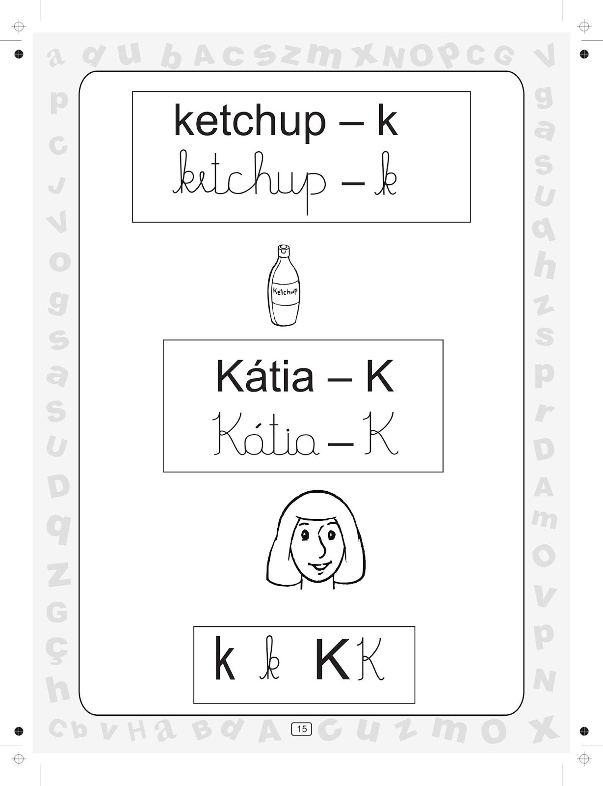 Portuguese alphabet activity ~ Atividade para imprimir