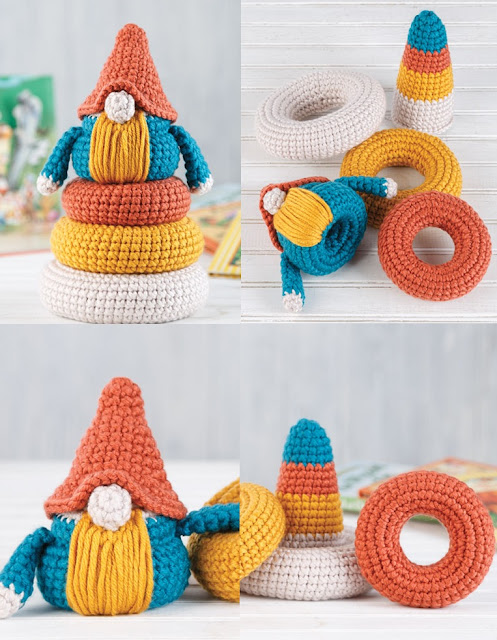 Stackable Toys to Crochet Stacking Gnome Crochet Toy Pattern • Craftdrawer