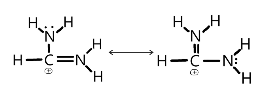 CH(NH2)2+ Lewis Structure | Name | Formal Charge