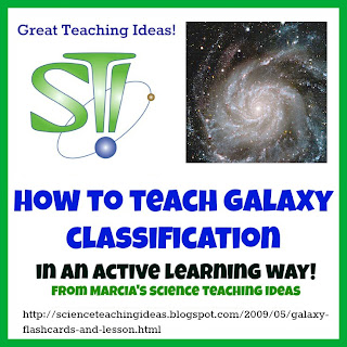 Marcia's Science Teaching Blog: Galaxy Flashcards and Lesson