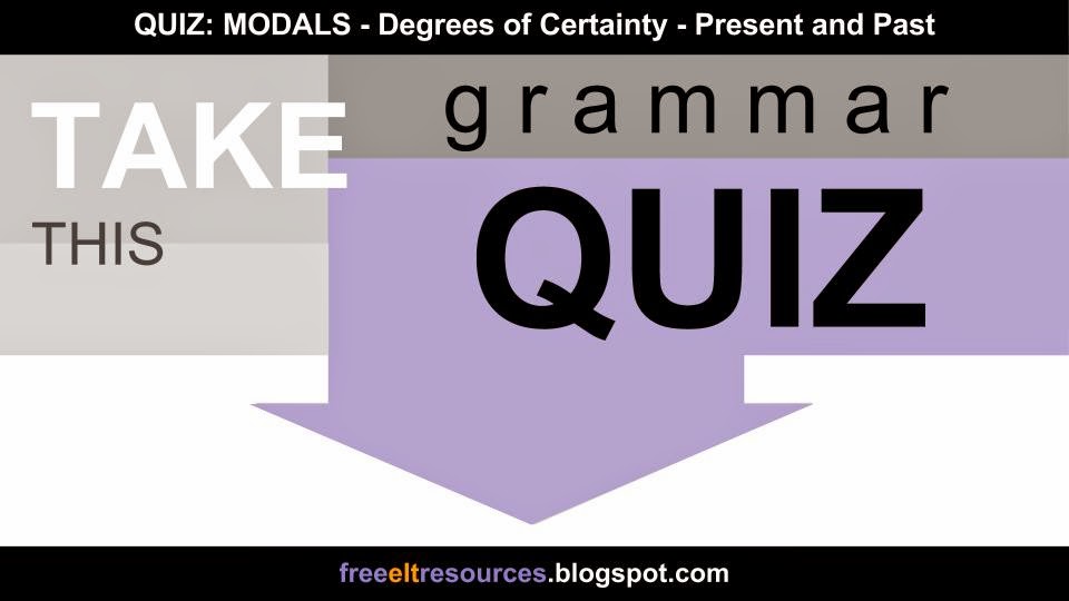 MODALS: Degrees of Certainty - Present and Past