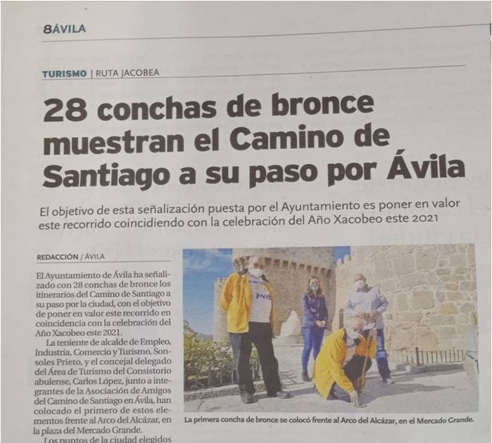 Asociación de Amigos del Camino de Santiago en Ávila: CONCHAS JACOBEAS ...
