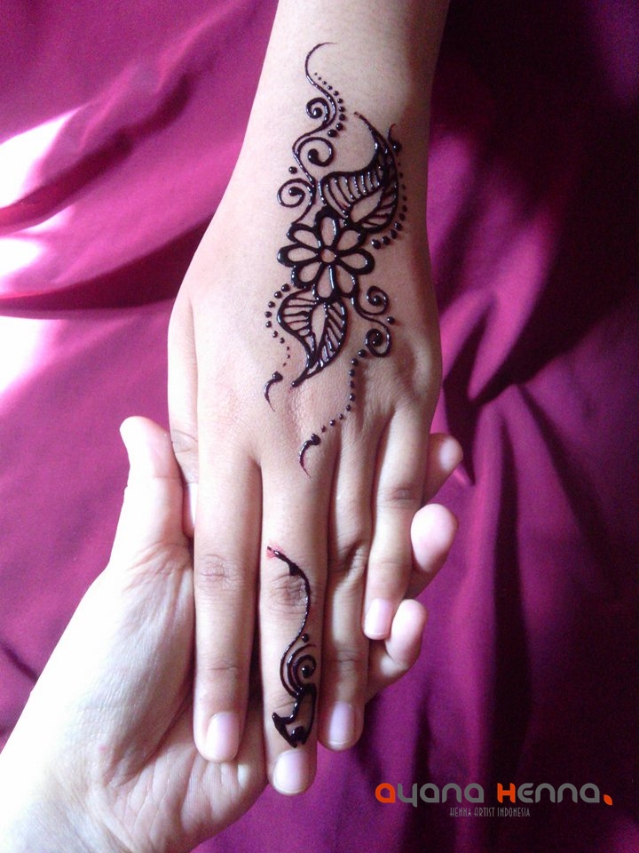 Contoh Desain Henna Simpel dan Mudah digambar | Ayana Henna