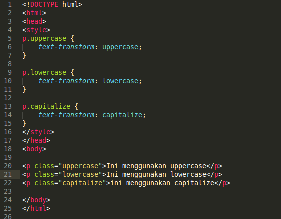 For Your Information: CSS : Format Teks Dengan CSS