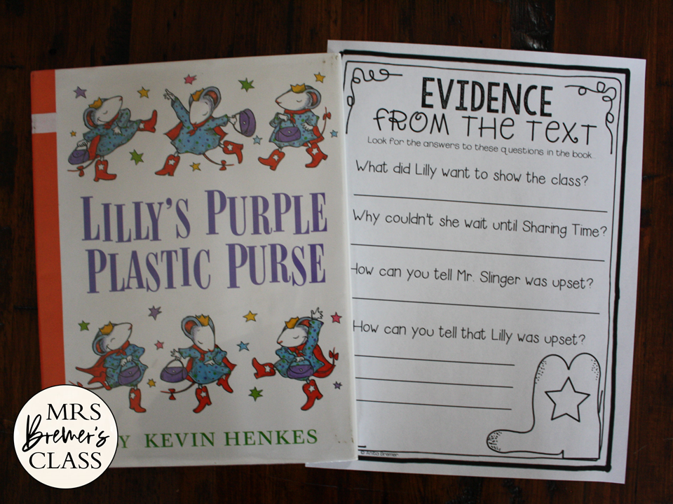 Lilly's Purple Plastic Purse | Book Study and Craftivity | Mrs. Bremer ...
