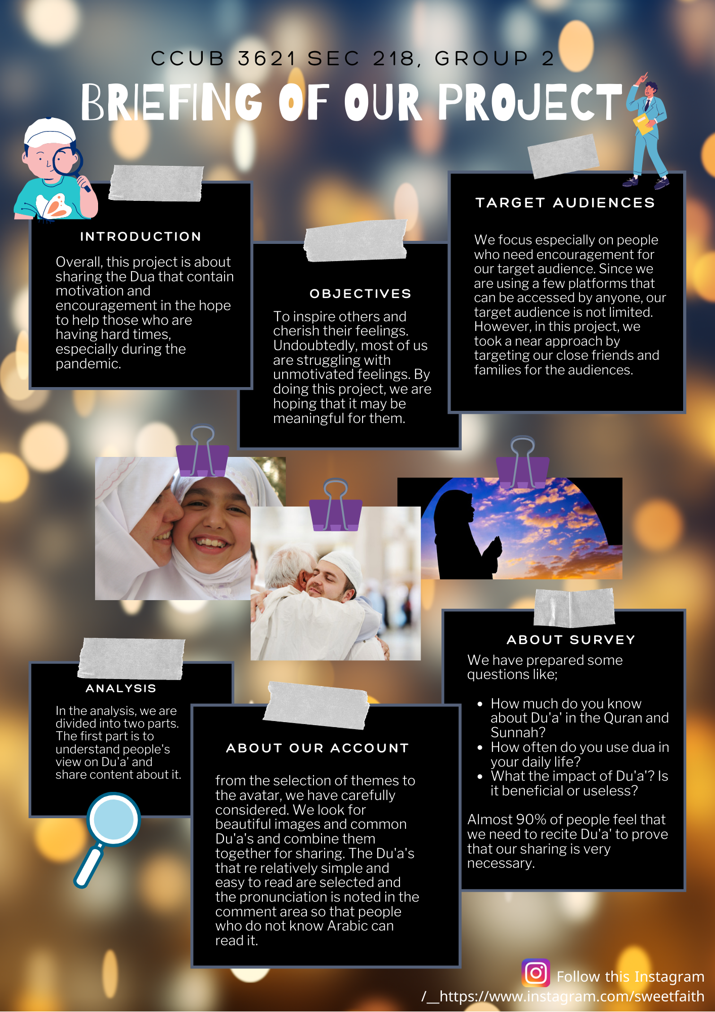 Infographic on the Community Engagement Project (usrah 3)