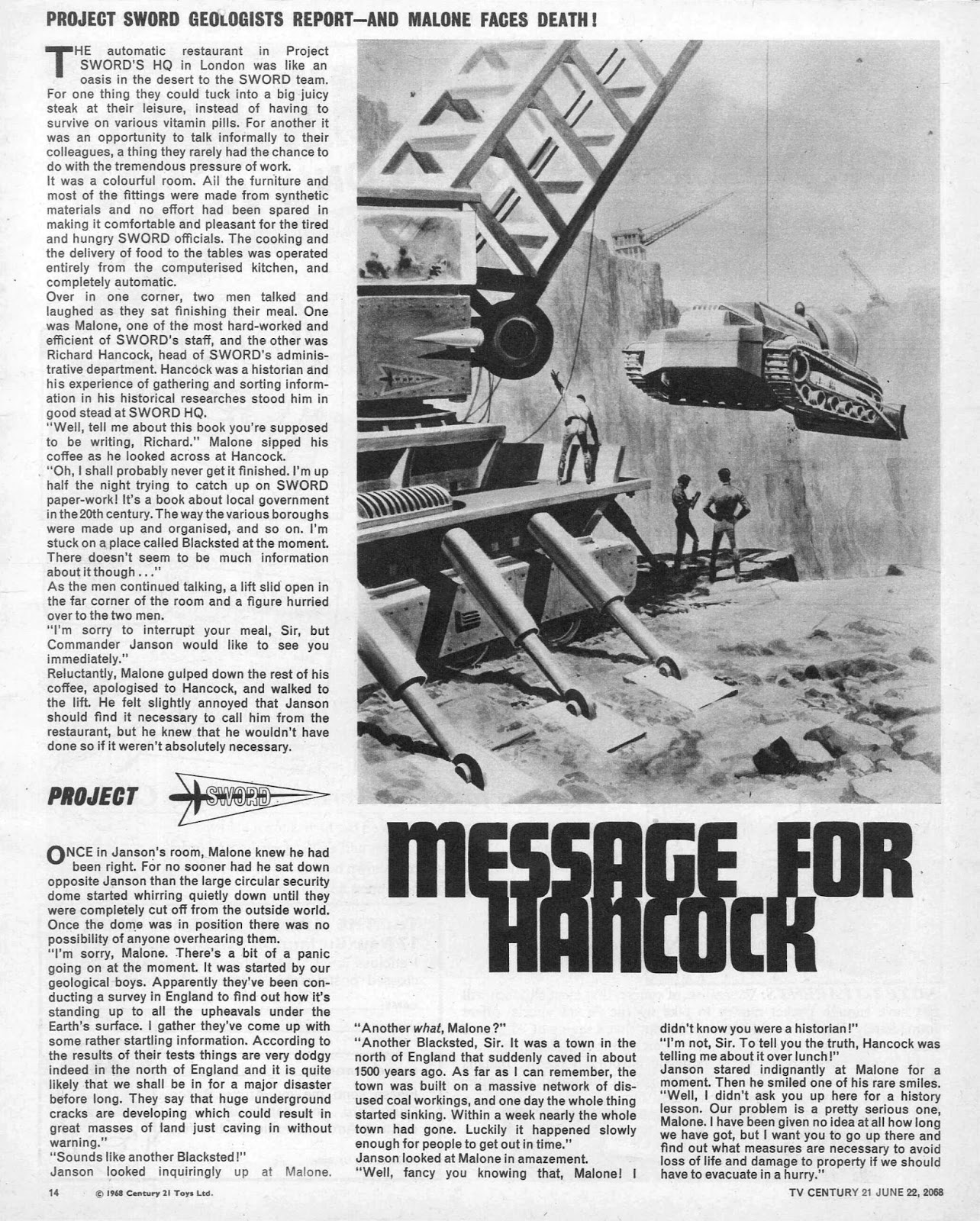 MOONBASE CENTRAL: PROJECT SWORD PHASE 2:22/06/68