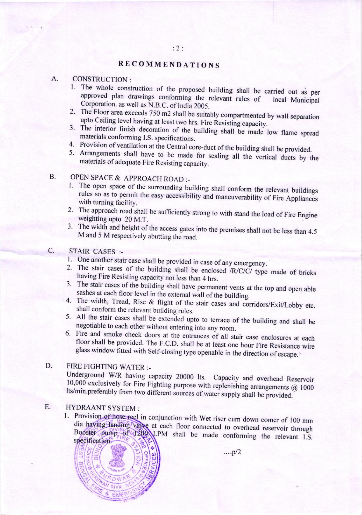 Arindam Bhadra Fire Safety : NOC & Fire License in West Bengal