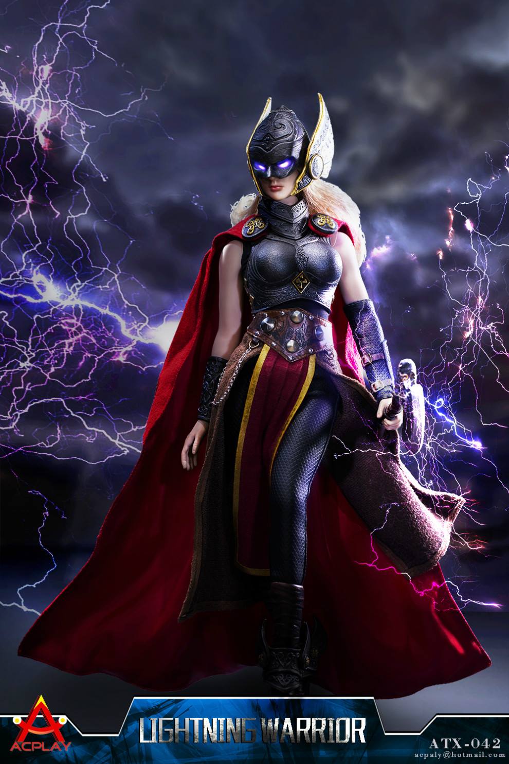 toyhaven: AC Play 1/6th scale Lightning Warrior Armor with Head sculpt ...