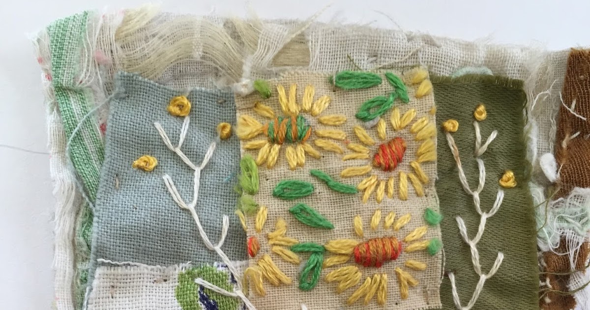 Thread and Thrift: Card Collages