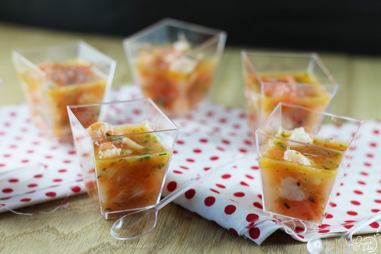 Verrine Crevettes Roses et Pomelo | Une Graine d'Idée